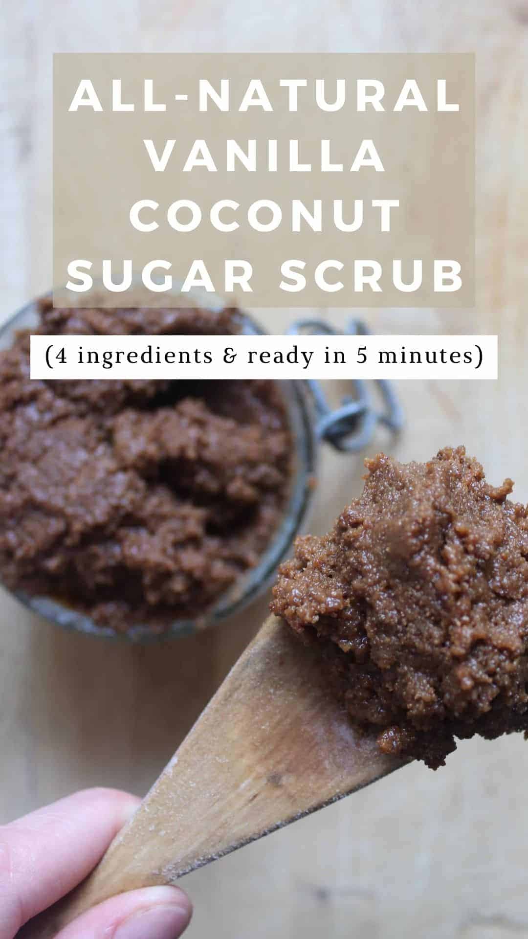 All-Natural Vanilla Coconut Sugar Scrub - Documenting Simple Living
