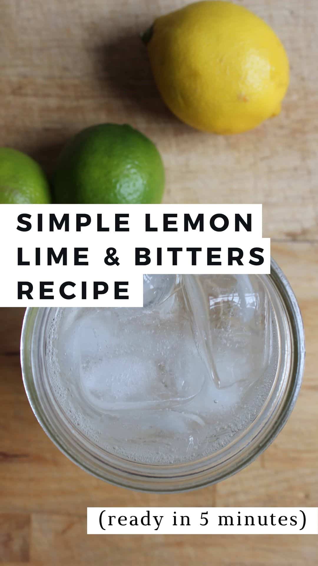 Simple Lemon Lime & Bitters Recipe - Documenting Simple Living