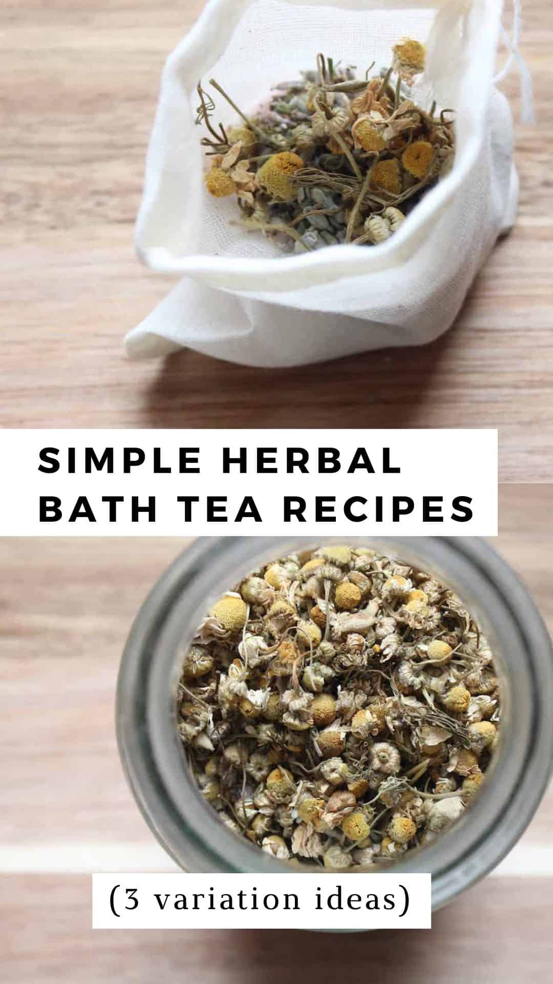 3 Simple Herbal Bath Tea Recipes - Documenting Simple Living
