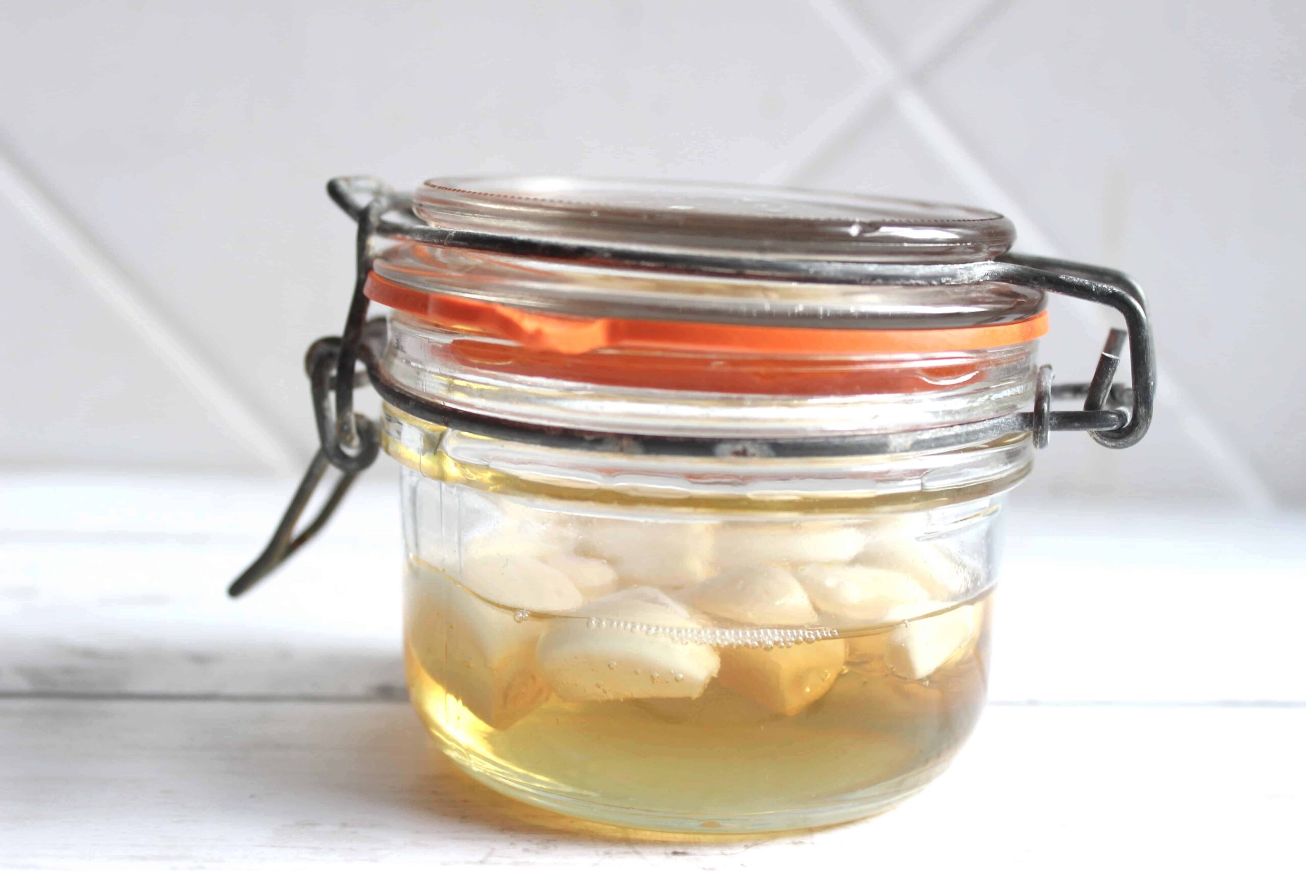 Two-Ingredient Simple Garlic Fermented Honey - Documenting Simple Living