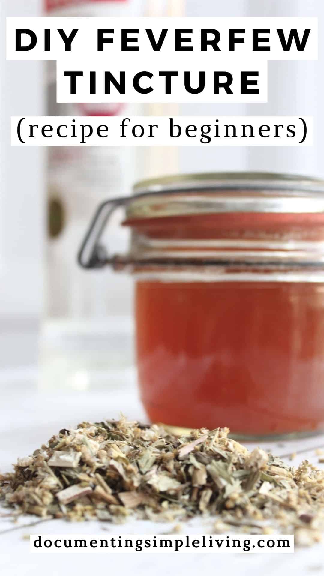How To Make Feverfew Tincture (For Migraines and More) - Documenting ...