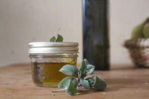 The Easiest Sage Infused Olive Oil - Documenting Simple Living