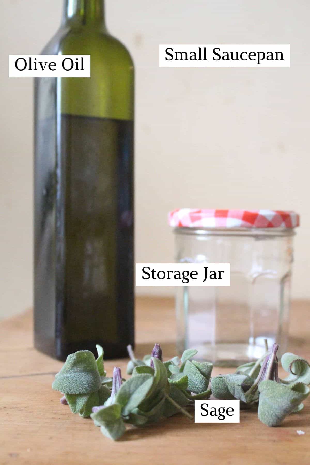 The Easiest Sage Infused Olive Oil - Documenting Simple Living