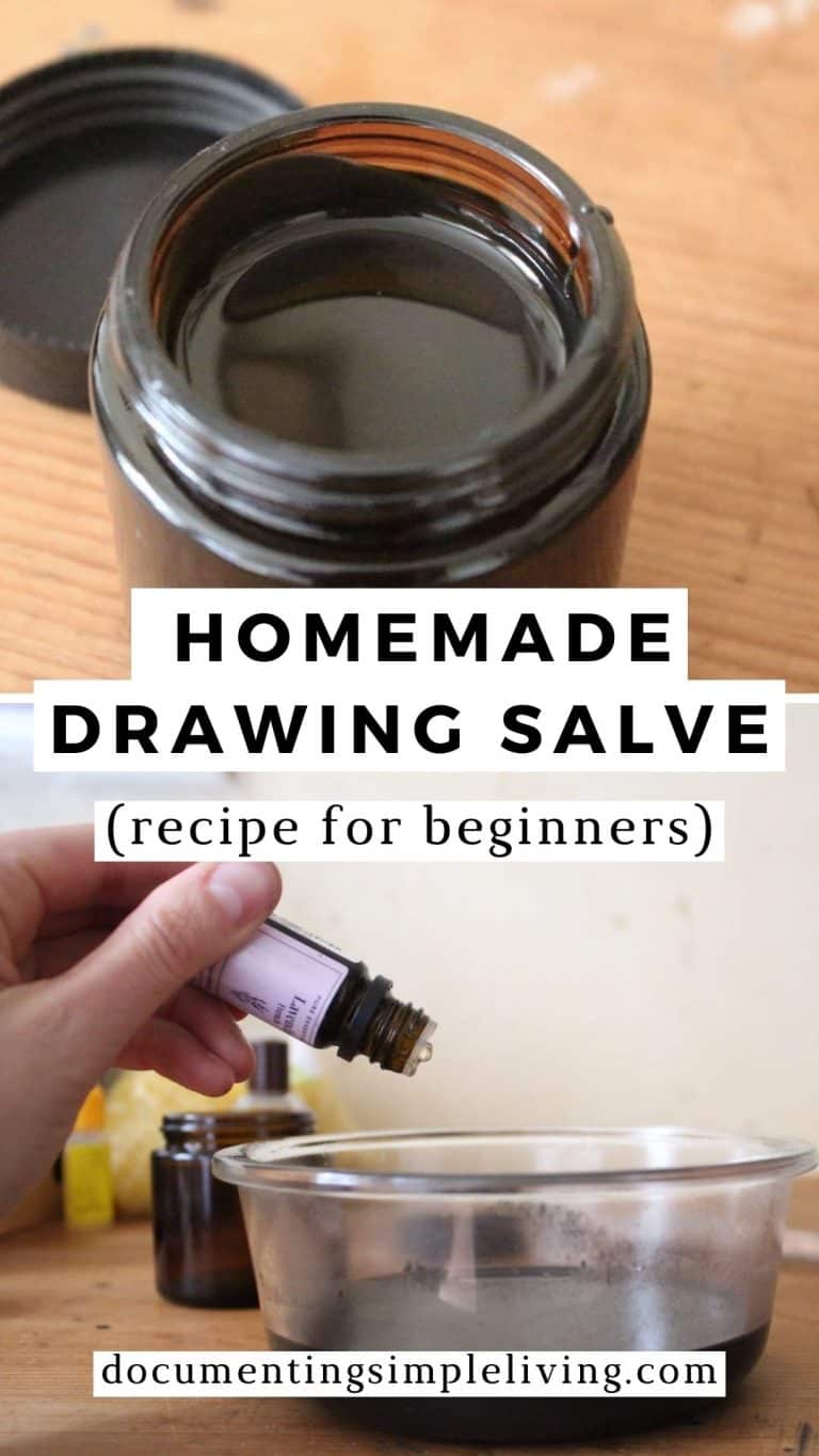 How To Make A Homemade Drawing Salve - Documenting Simple Living