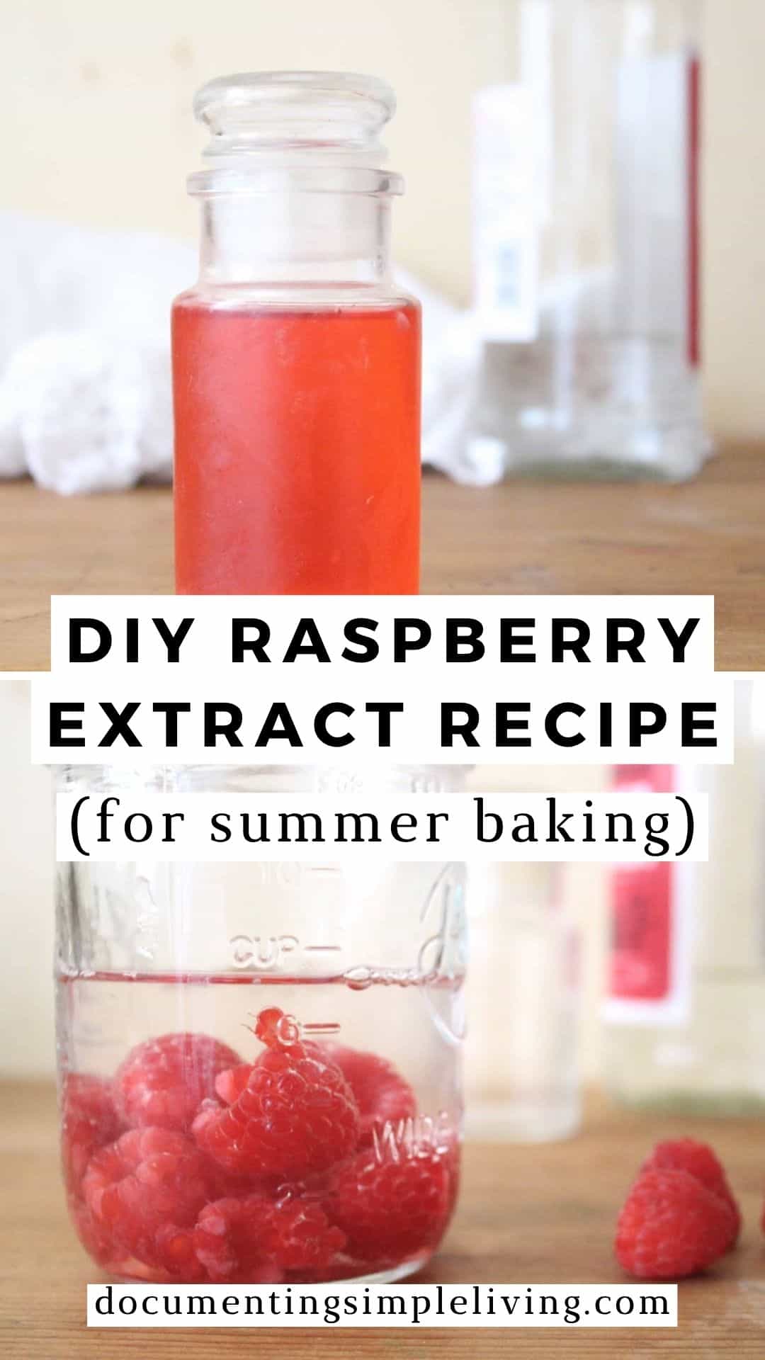 Simple Homemade Raspberry Extract Recipe - Documenting Simple Living