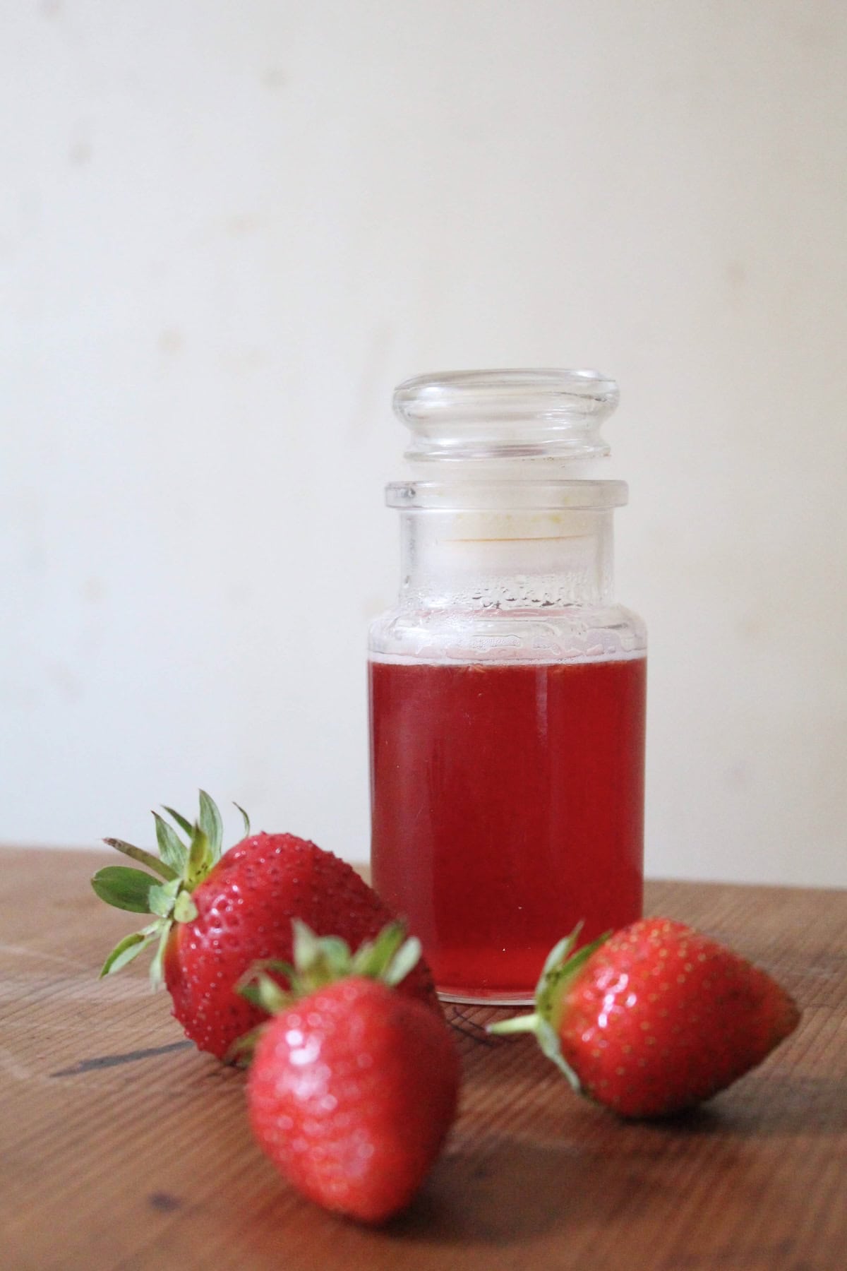 Easy Homemade Strawberry Cordial Recipe - Documenting Simple Living
